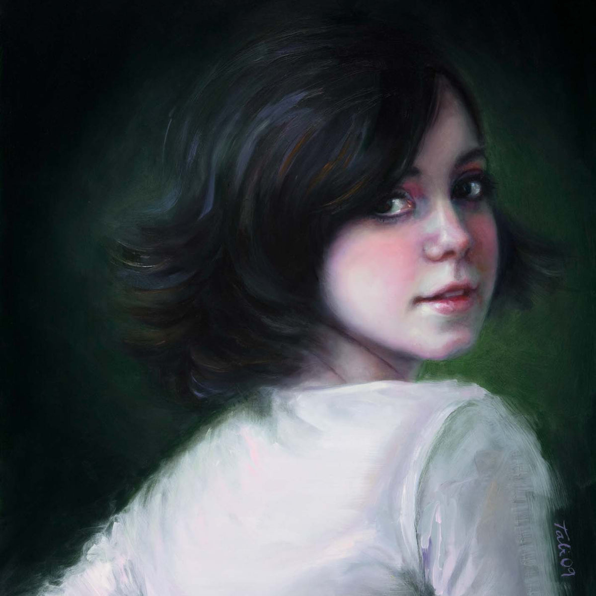 Impressionist Portrait Commission Custom Art Oil Painting – Talya Johnson