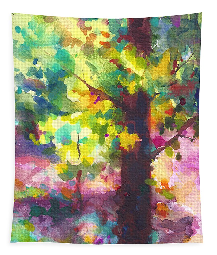 Dappled - light through tree canopy - Tapestry – Talya Johnson